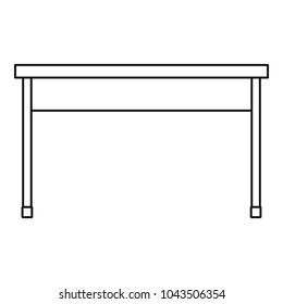 Table Icon Outline Illustration Table Vector Stock Vector (Royalty Free ...