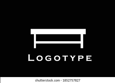 Table Image Logo Black Background Colors Stock Vector (Royalty Free ...
