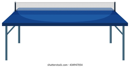 Table Net Table Tennis Illustration Stock Vector (Royalty Free ...