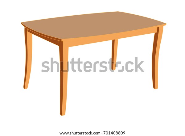 Table Realistic Vector Illustration Isolated Stock Vector (Royalty Free ...