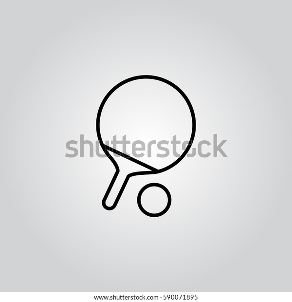 Table Tennis Outline Icon Stock Vector (Royalty Free) 590071895 ...