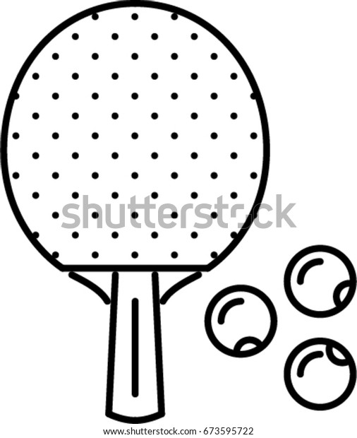 Table Tennis Outline Icon Stock Vector (Royalty Free) 673595722 ...