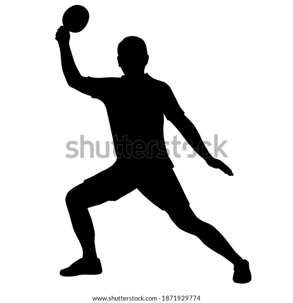 Table Tennis Player Graphic Vector Quality Stock Vector (Royalty Free ...