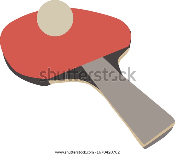Table Tennis Racket Illustration Vector On Stock Vector (Royalty Free ...