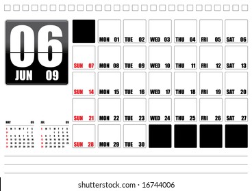 239 June 2009 calendar Images, Stock Photos & Vectors | Shutterstock