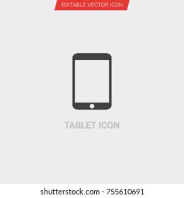 Tablet Icon Dark Grey New Trendy Stock Vector (Royalty Free) 755610691 ...