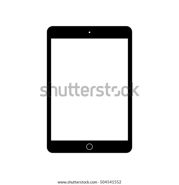 Tablet Icon Glyph Design Style Isolated Stock Vector (Royalty Free ...