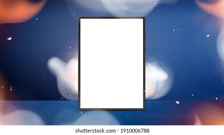 Tablet White Screen On Fire Smoke Stock Vector (Royalty Free ...
