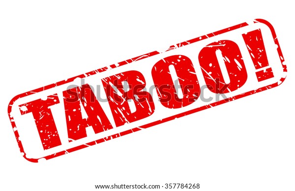 Taboo Red Stamp Text On White Stock Vector (Royalty Free) 357784268 ...