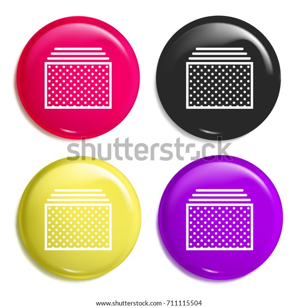 Tabs Multi Color Glossy Badge Icon Stock Vector (Royalty Free ...