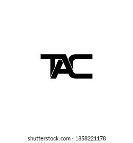 Tac Letter Original Monogram Logo Design Stock Vector (Royalty Free ...