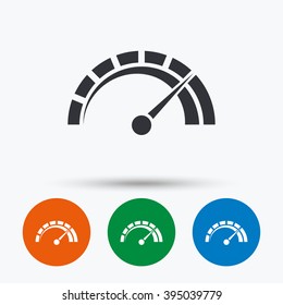 Tachometer Sign Icon Revolutioncounter Symbol Car: vector de stock (libre de regalías) 470213459 ...