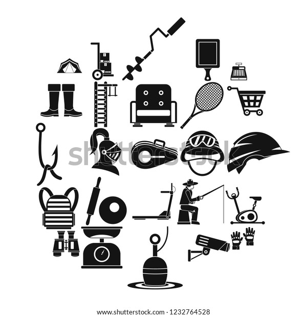 Tackle Icons Set Simple Set 25 Stock Vector (Royalty Free) 1232764528 ...