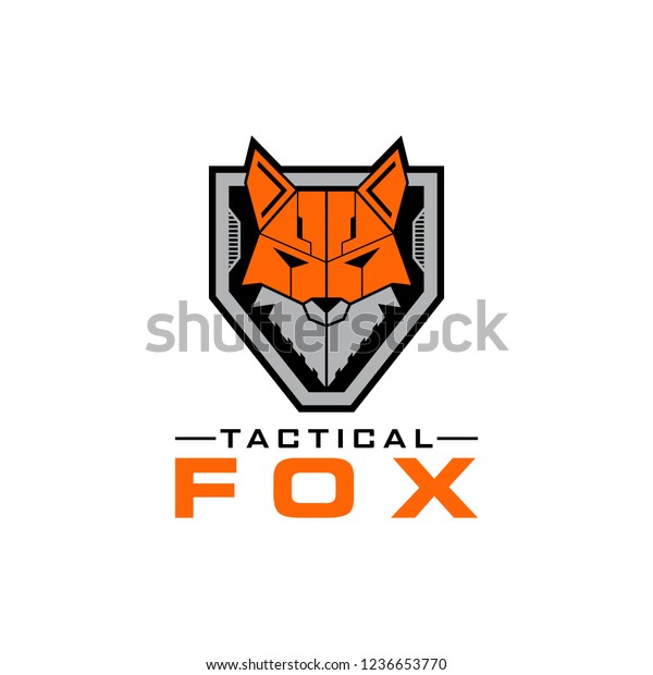 Tactical Military Fox Logo Design Stock Vector (Royalty Free) 1236653770