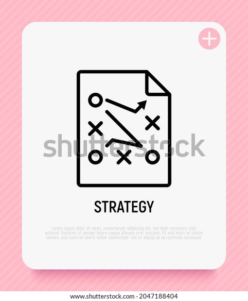 Tactical Planning Icon Business Management Strategy Stock Vector ...
