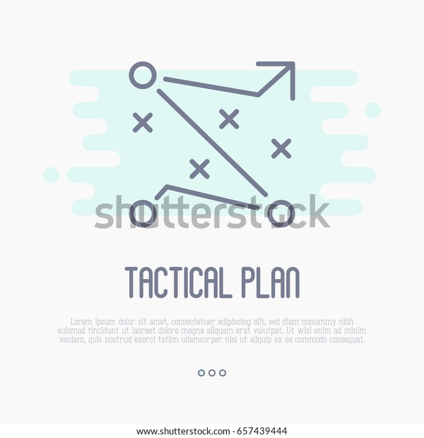 Tactical Planning Icon Business Management Development Stock Vector ...