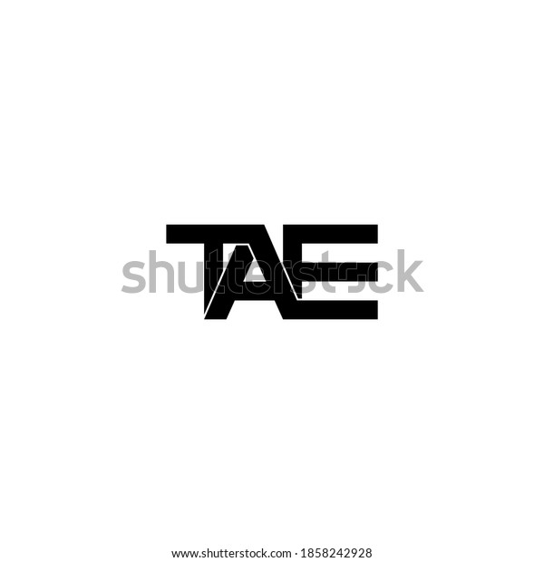 Tae Letter Original Monogram Logo Design Stock Vector (Royalty Free ...