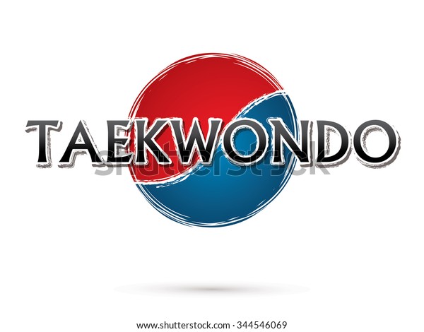 Taekwondo Font Text Graphic Vector Stock Vector (Royalty Free) 344546069