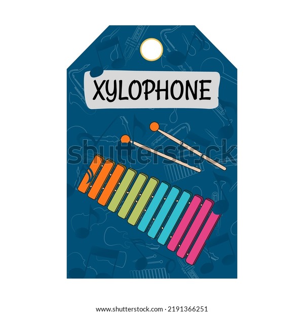 Tag Design Musical Instruments Drums Guitars Stock Vector (Royalty Free ...