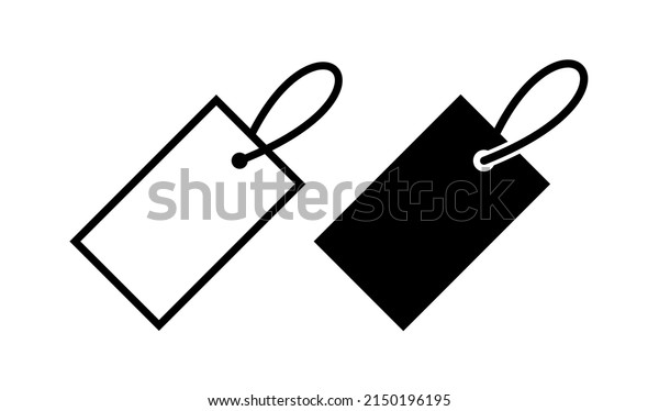 Tag Label Icon Label Explanatory Information Stock Vector (Royalty Free ...