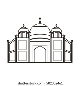 Multan Tomb Monument Vector Illustration Stock Vector (Royalty Free ...