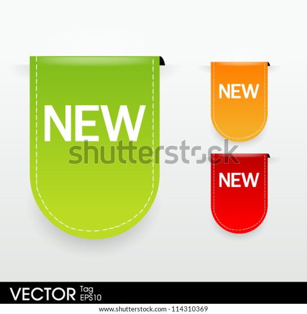 Tags New Stock Vector (Royalty Free) 114310369