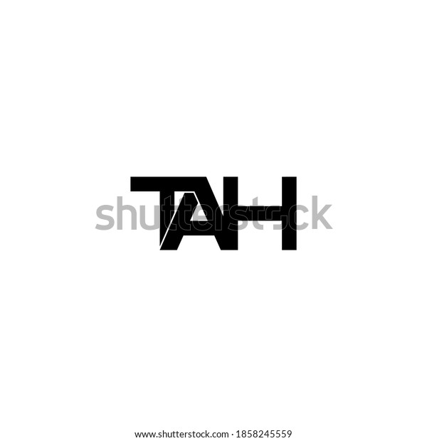 Tah Letter Original Monogram Logo Design Stock Vector (Royalty Free ...