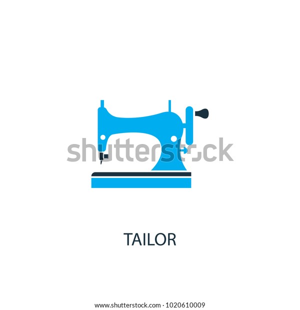Tailor Icon Logo Element Illustration Tailor Stock Vector (Royalty Free ...