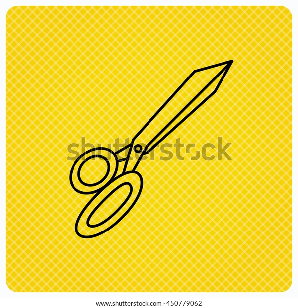 Tailor Scissors Icon Hairdressing Sign Grooming Stock Vector (Royalty ...