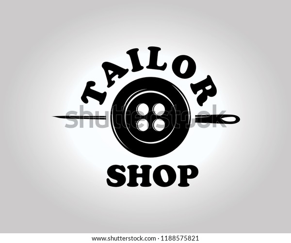 Tailor Shop Logo Tempale Simple Elegant Stock Vector (Royalty Free ...