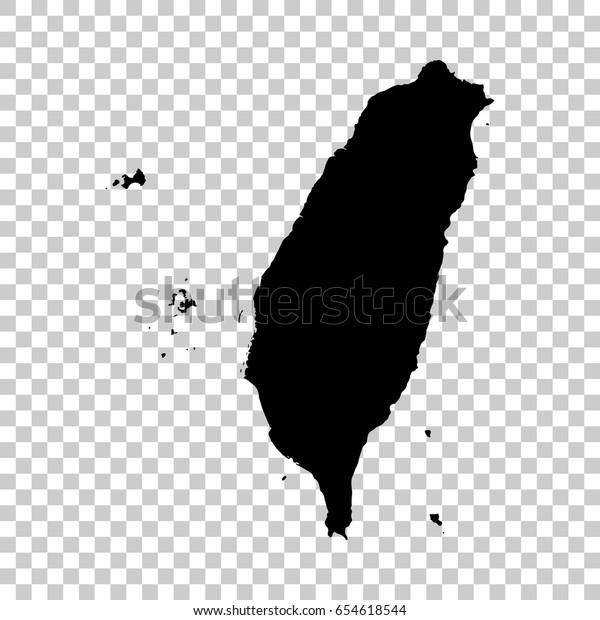 Taiwan Map Isolated On Transparent Background Stock Vector (Royalty ...