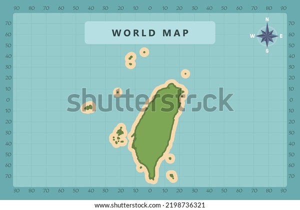 Taiwan Map World Map International Vector Stock Vector (Royalty Free ...