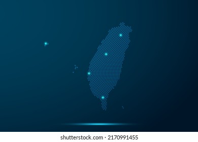 Taiwan Map World Map Vector Template Stock Vector (Royalty Free ...