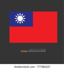 Taiwan National Flag Background Texturevector Illustration Stock Vector ...
