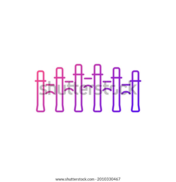 Taiwan Palace Museum Gradient Linear Vector Stock Vector (Royalty Free ...