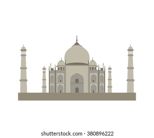Taj Mahal Vector Illustration Stock Vector (Royalty Free) 380896222 ...
