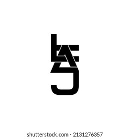Taj Typography Letter Monogram Logo Design Stock Vector (Royalty Free ...
