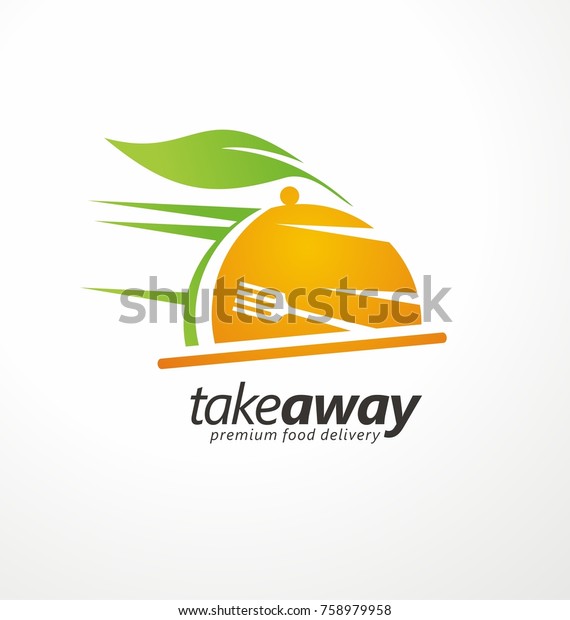 Take Away Food Logo Design Idea Stock Vector (Royalty Free) 758979958