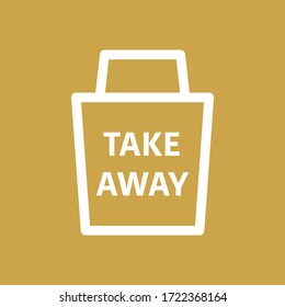 Take Away Illustrator Sign Stamp Stock Vector (Royalty Free) 1729981360