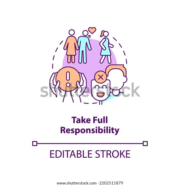 Take Full Responsibility Concept Icon Fixing Stock Vector (Royalty Free ...