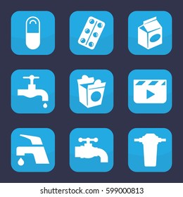 Take Icon Set 9 Filled Take Stock Vector (Royalty Free) 599000813 ...