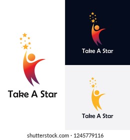 Take Star Logo Stock Vector (Royalty Free) 1245779116 | Shutterstock
