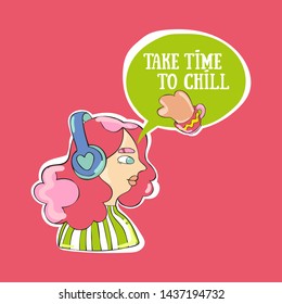 Young Woman Beautiful Girl Cartoon People Stock Vector (Royalty Free ...