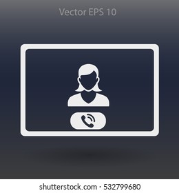 Take Video Call Vector Illustration Stock Vector (Royalty Free) 543440446
