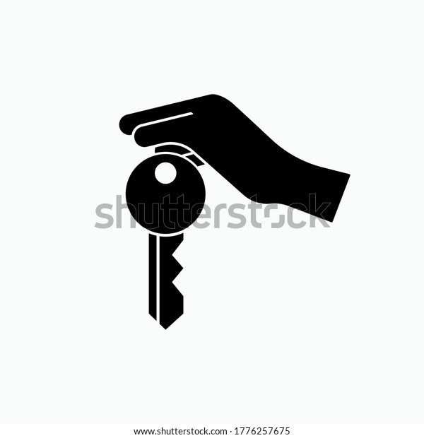 Taking Key Icon Symbol Vector Stock Vector (Royalty Free) 1776257675 ...