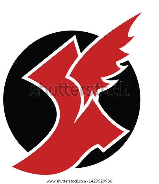 Talaria Boots Flying Boots Logo Vector: vector de stock (libre de ...