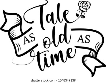 Tale Old Time Vector Saying Beauty Stock Vector (Royalty Free ...