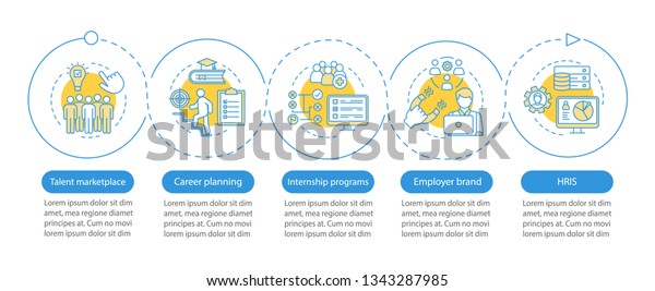 Talent Management Vector Infographic Template Career: เวกเตอร์สต็อก ...