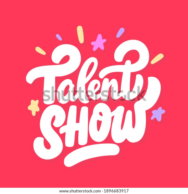 Talent Show Vector Lettering Banner Stock Vector (Royalty Free ...