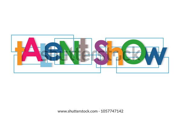 Talent Show Vector Letters Stock Vector (Royalty Free) 1057747142